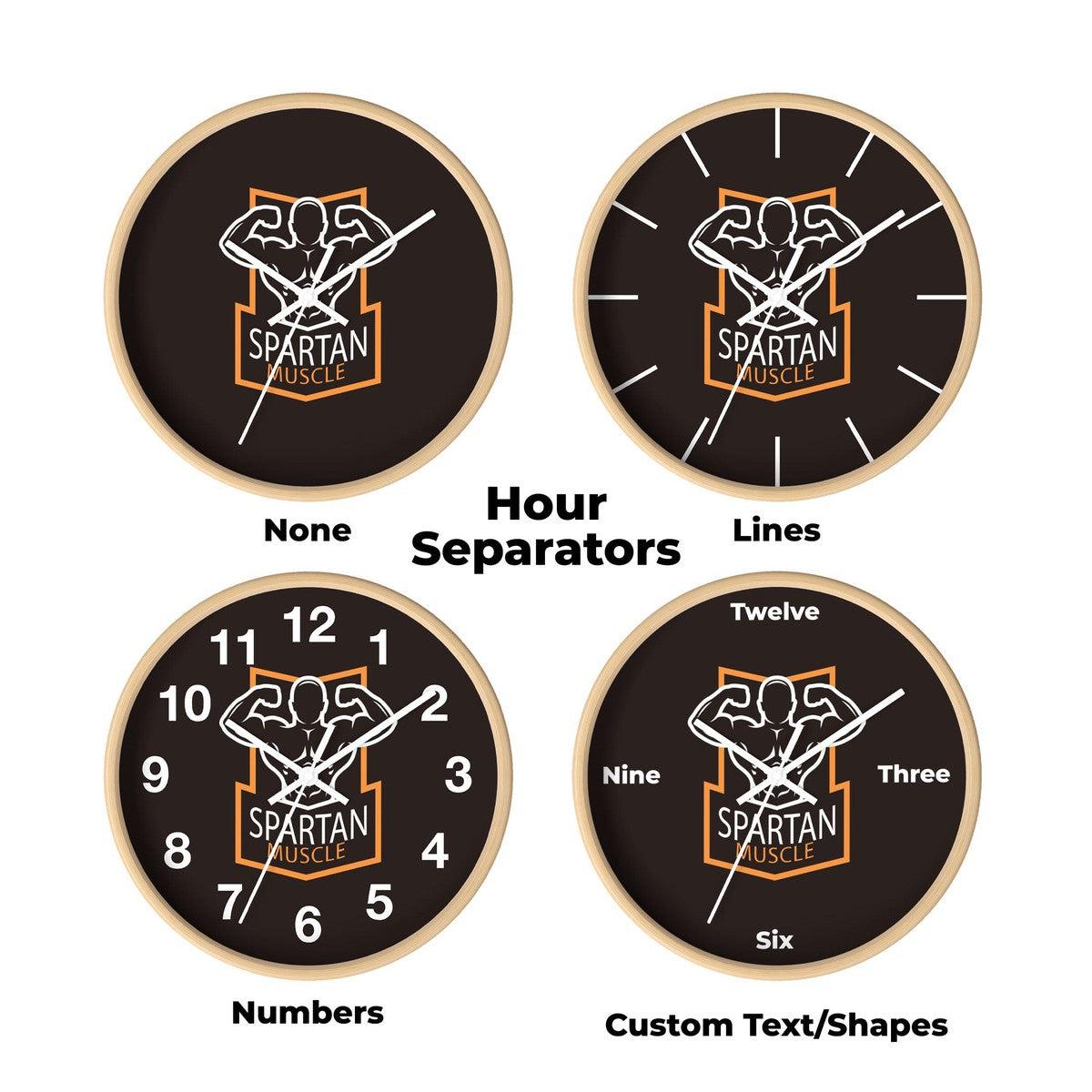 Custom Logo Wall Clock – Zeek Creative Shop